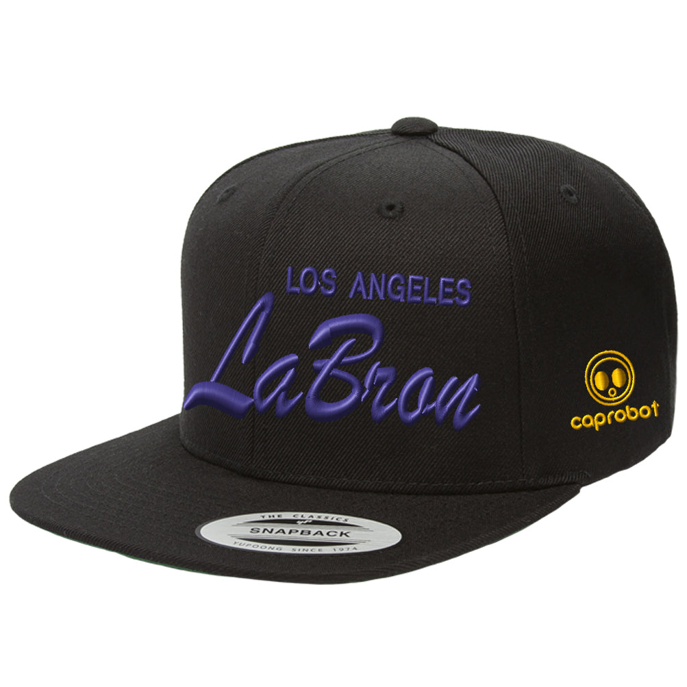 Los Angeles Labron Snapback Hat Custom Embroidered 3D Baseball Cap ...