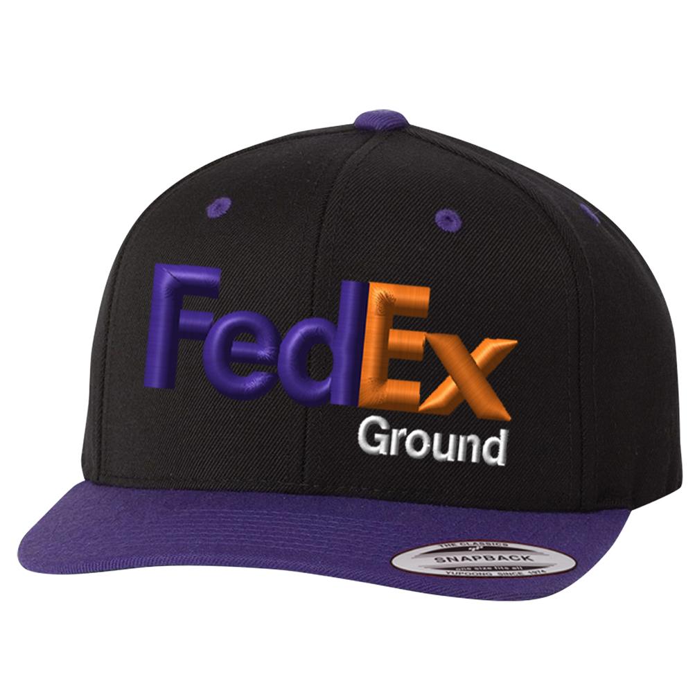 Fedex Ground Flat Bill Snapback Hats Uniform – CapRobot.com