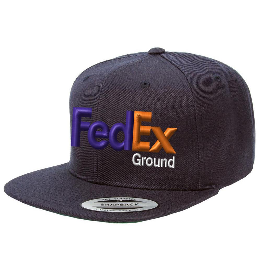 Fedex Ground Flat Bill Snapback Hats Uniform – CapRobot.com